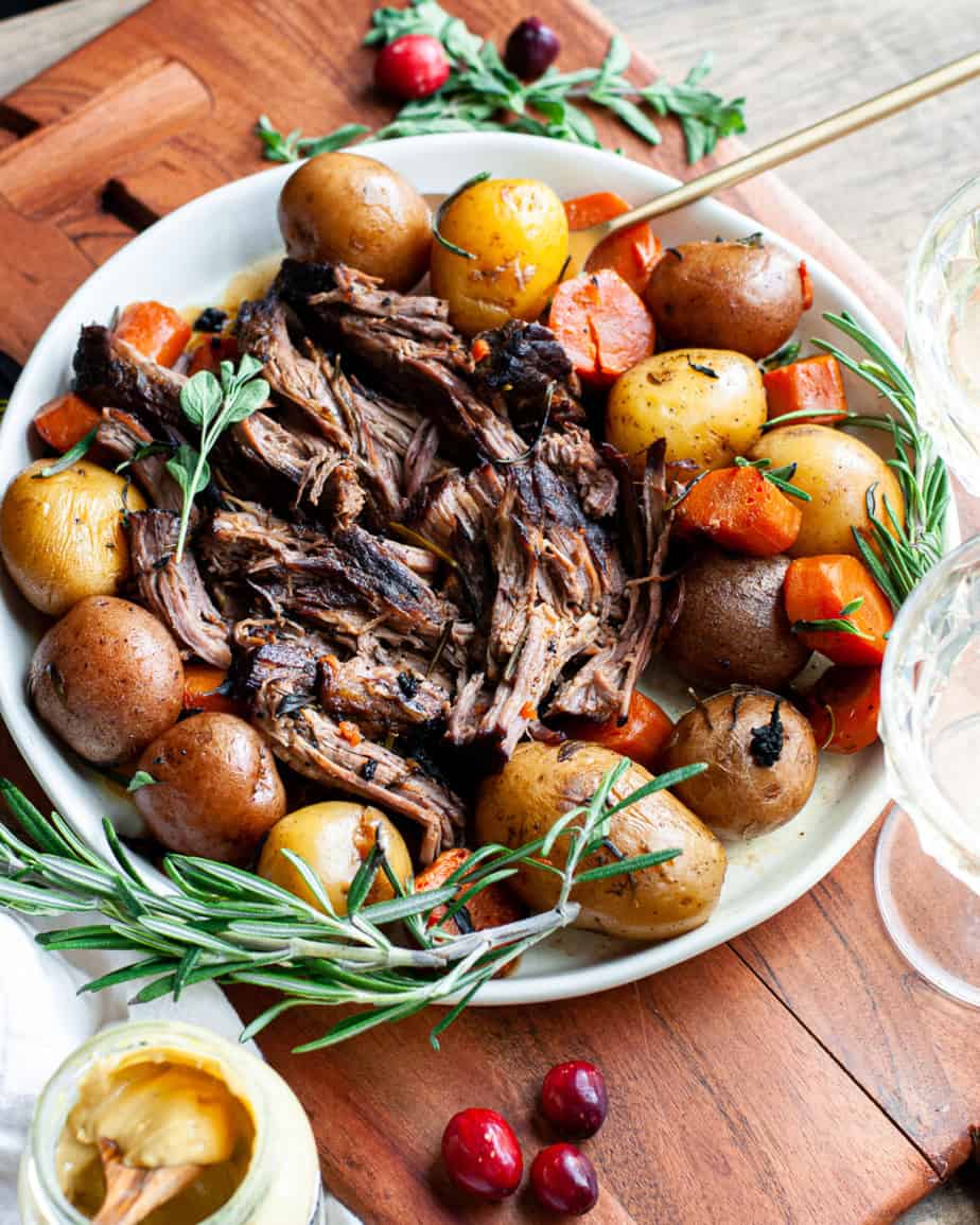 Mustard Crusted Pot Roast - Tasting With Tina