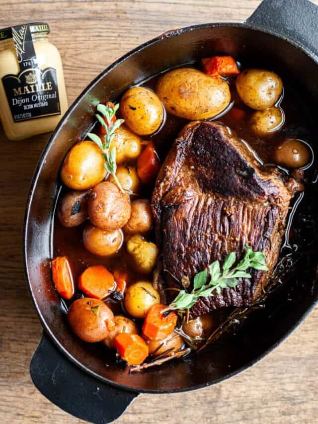 Mustard Crusted Pot Roast - Tasting With Tina