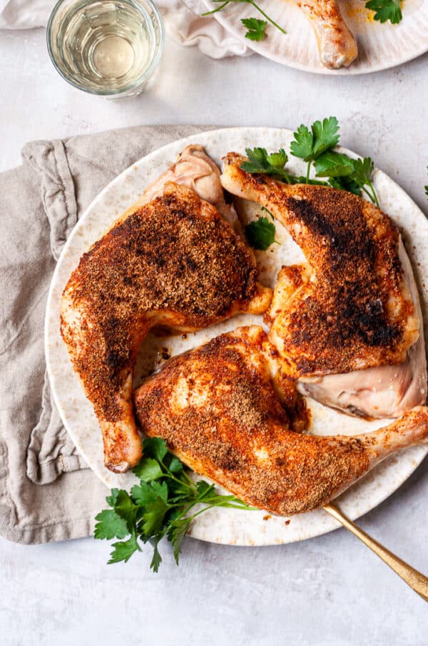 How to Bake Chicken Leg Quarters (Crispy Skin, Juicy Meat) - Tasting ...