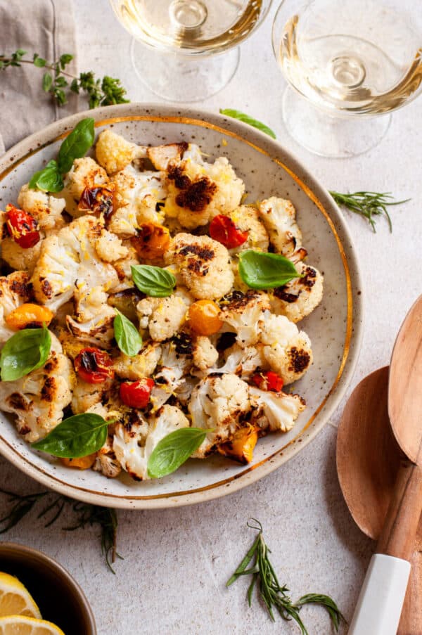 Roasted Italian Cauliflower - Tasting With Tina