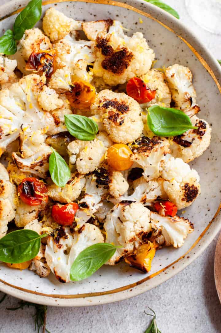 Roasted Italian Cauliflower - Tasting With Tina