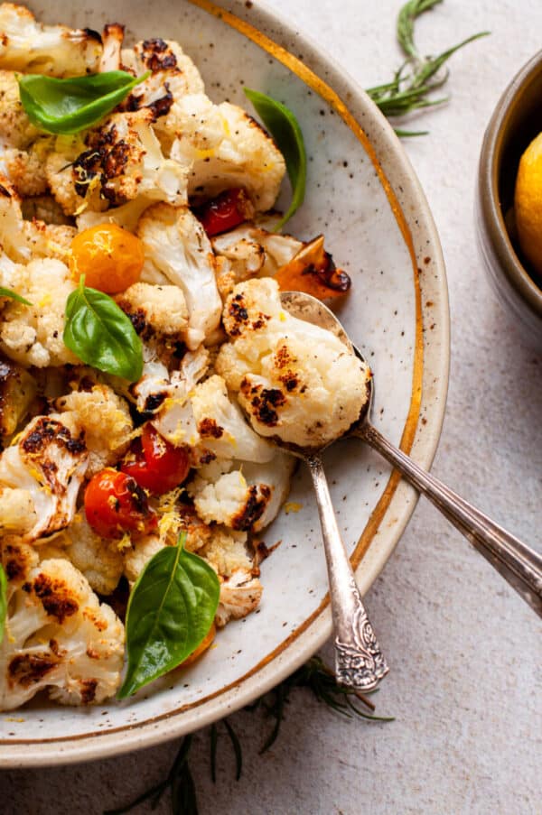 Roasted Italian Cauliflower - Tasting With Tina