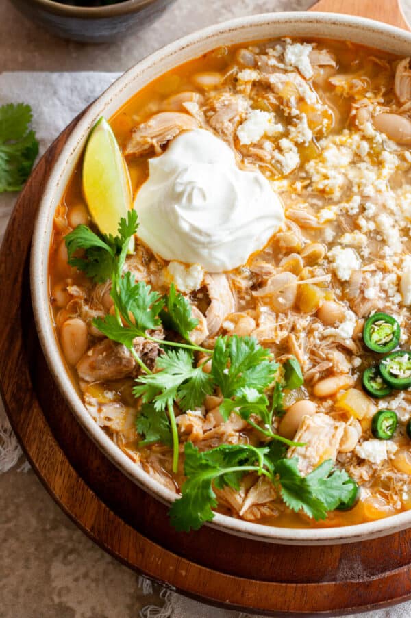 Easy White Chicken Chili - Tasting With Tina