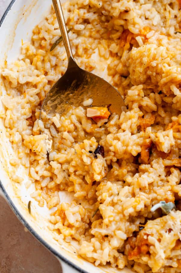 Creamy Simple Butternut Squash Risotto Recipe - Tasting With Tina