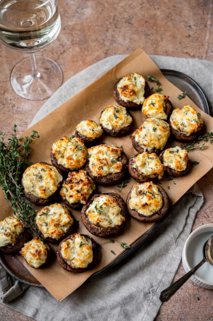 The Best Easy Cream Cheese Stuffed Mushrooms - Tasting With Tina
