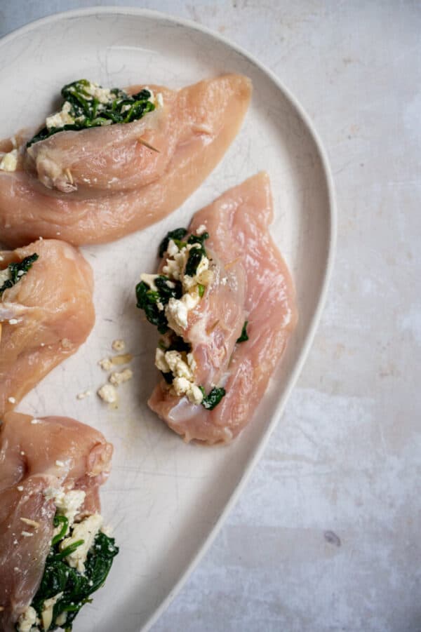 Spinach and Feta Stuffed Chicken - Tasting With Tina