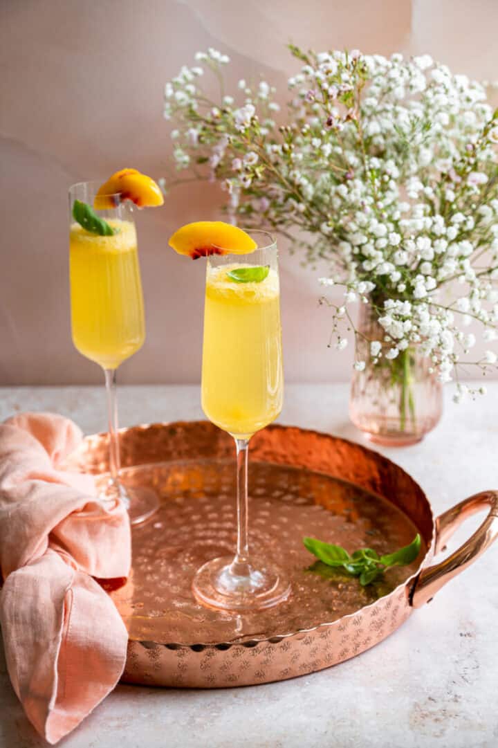Peach Bellini - Tasting With Tina