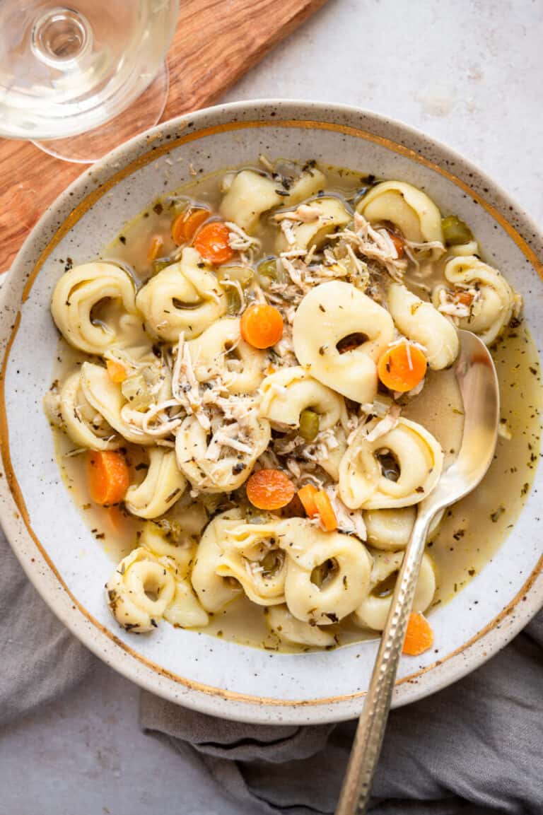 Chicken Tortellini Soup - Tasting With Tina