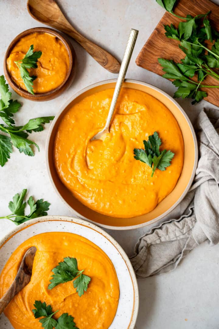 Carrot and Lentil Soup - Tasting With Tina