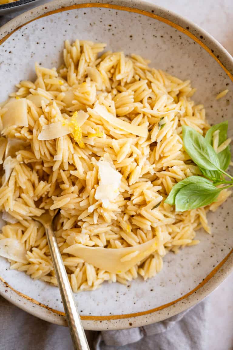 Cheesy Orzo - Tasting With Tina