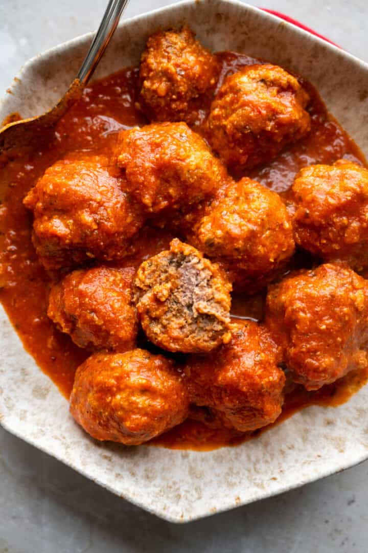 The Best Simple Spicy Meatballs - Tasting With Tina