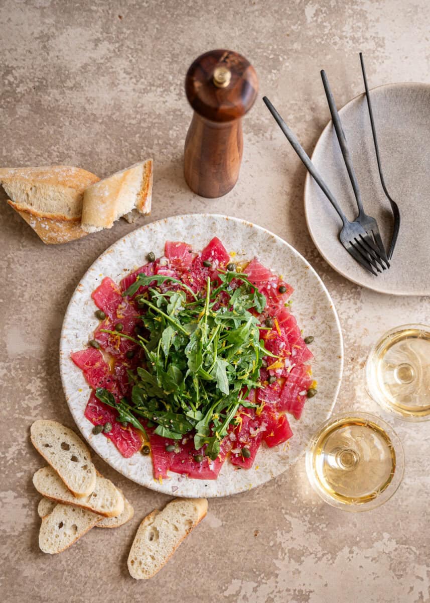 Tuna Carpaccio - Tasting With Tina