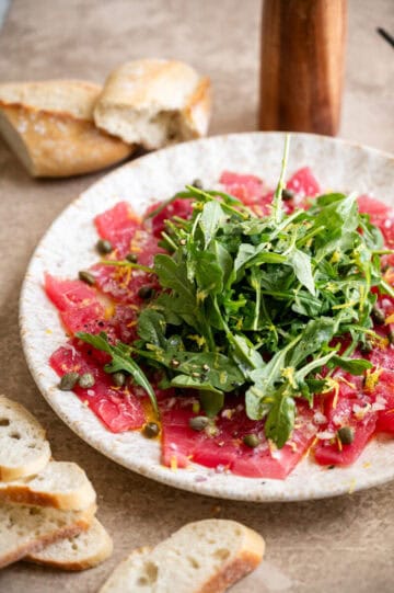 Tuna Carpaccio - Tasting With Tina