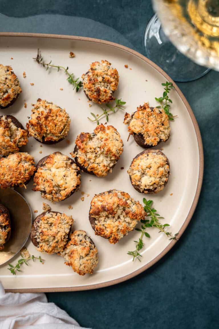 Boursin Stuffed Mushrooms - Tasting With Tina