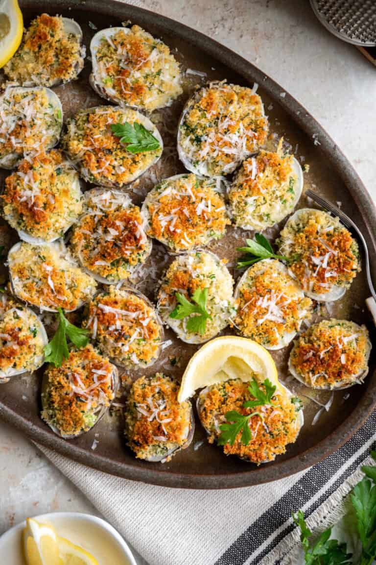 Italian Baked Clams Oreganata Recipe - Tasting With Tina