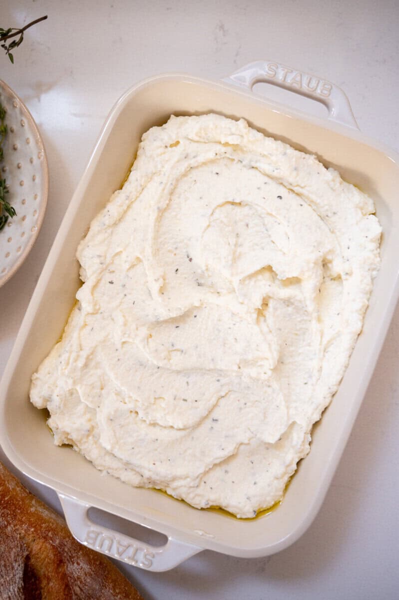 Easy Italian Baked Ricotta Dip with Garlic - Tasting With Tina