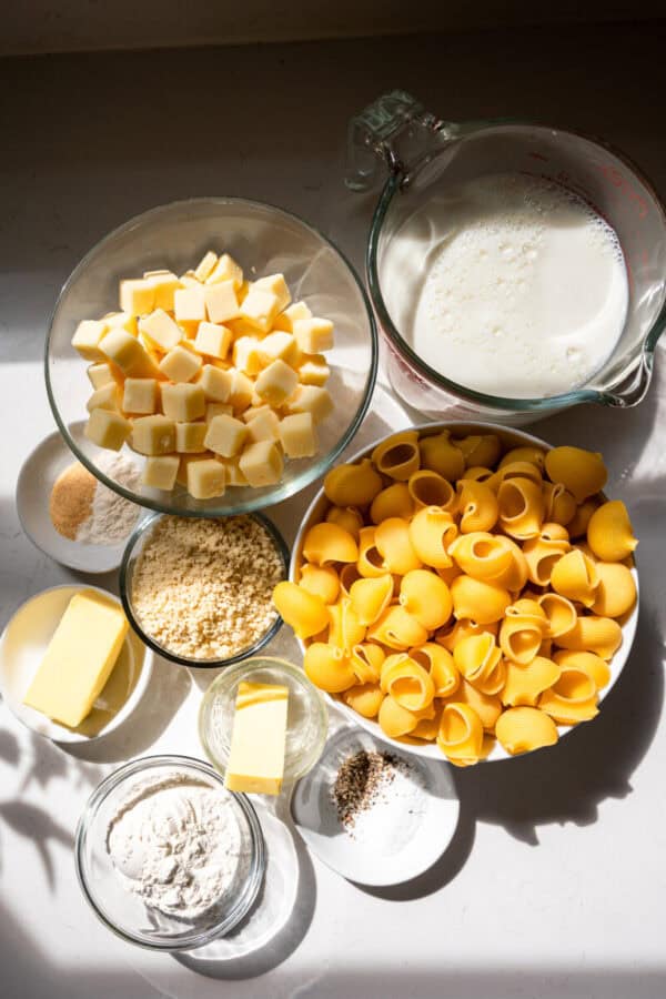 Baked White Cheddar Macaroni and Cheese Recipe - Tasting With Tina