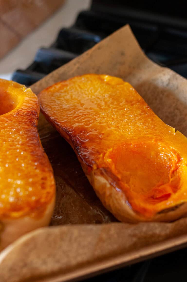 Garlic Parmesan Mashed Butternut Squash - Tasting With Tina