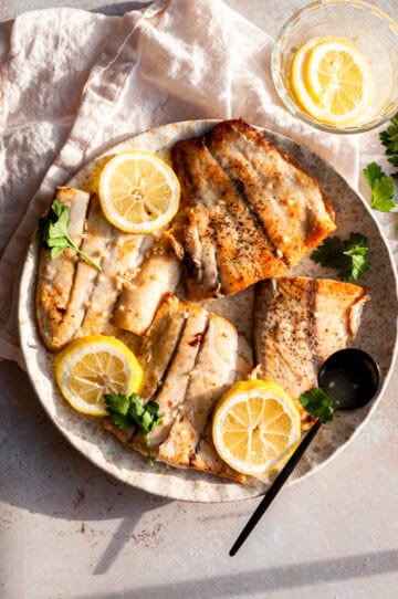 Crispy Pan Fried Sea Bass - Tasting With Tina